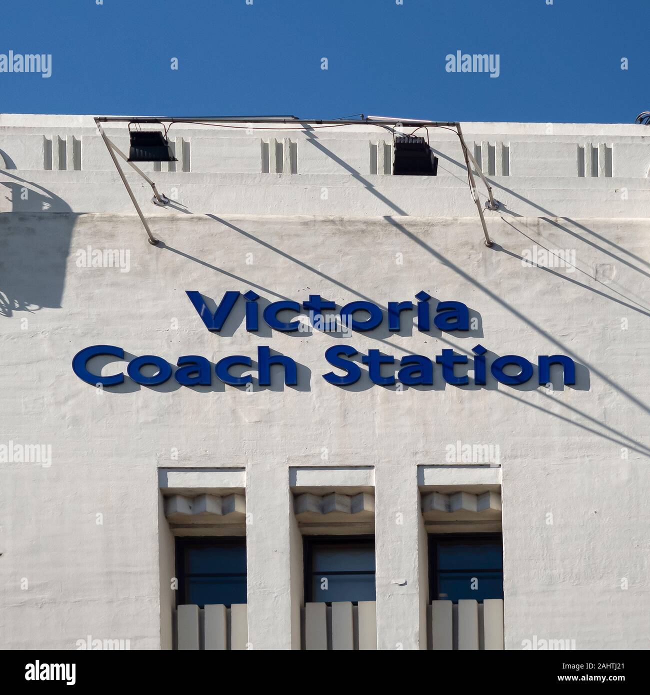 LONDON, UK - SEPTEMBER 27, 2018: Victoria Coach Station and Sign Stock ...