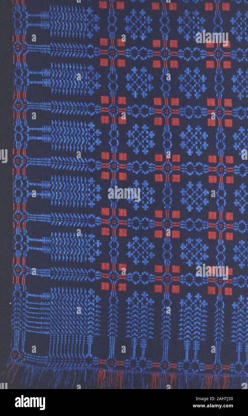 Coverlet. 1830–1840. United States. Cotton and wool, plain weave double ...