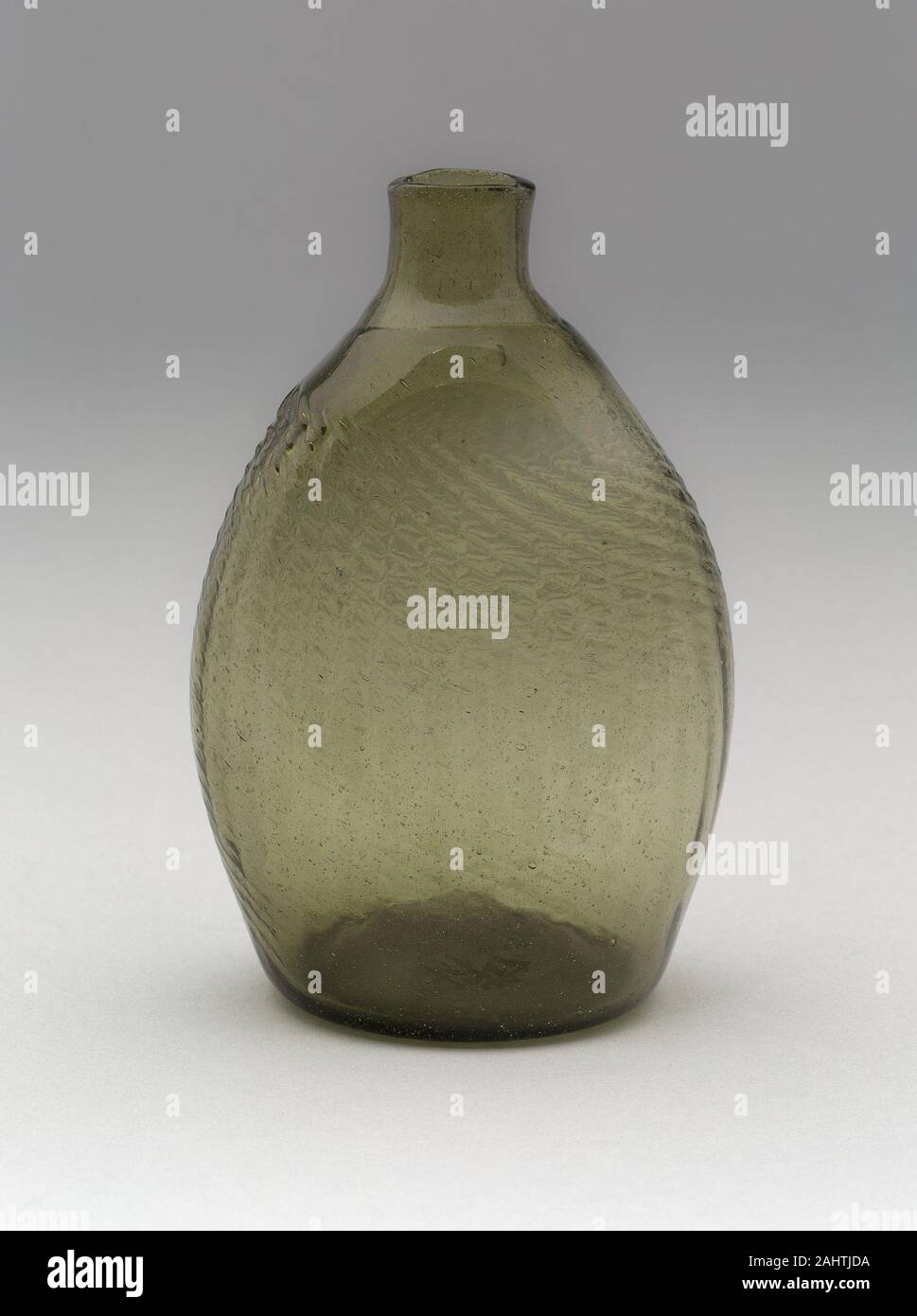 Artist unknown. Flask. 1790–1830. Midwest. Pattern-molded glass Stock ...
