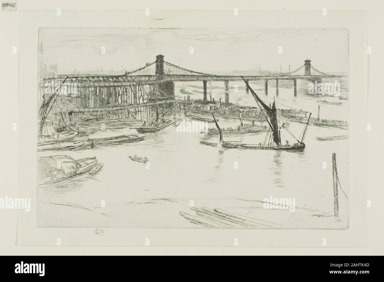 James McNeill Whistler. Old Hungerford Bridge. 1861. United States ...