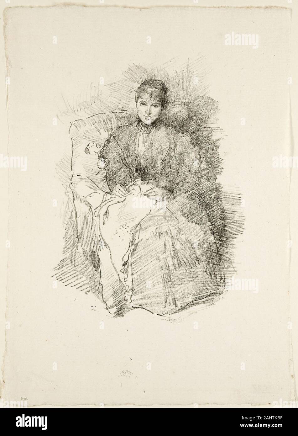 James McNeill Whistler. Needlework. 1896. United States. Transfer ...