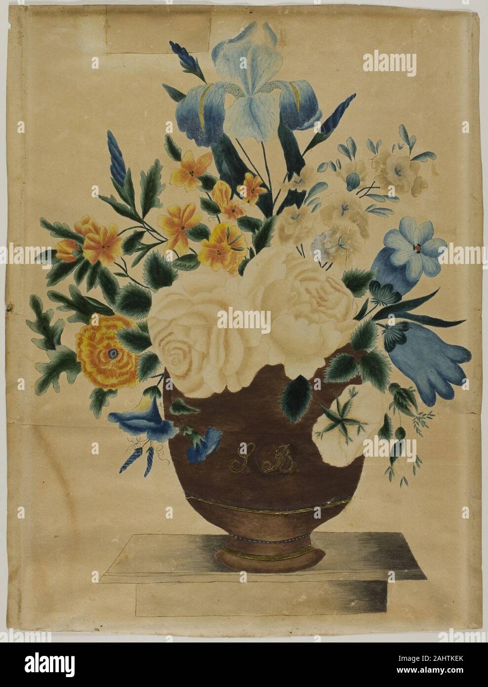 Unknown artist. Still Life with Flower Arrangement in Pot. 1800–1899 ...