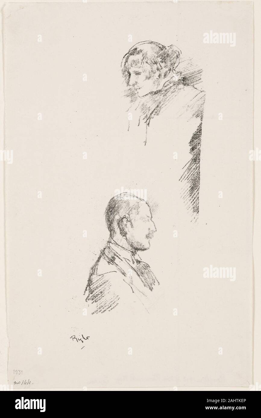James McNeill Whistler. Sketches of Miss Philip and Mr. A. Studd. 1895 ...