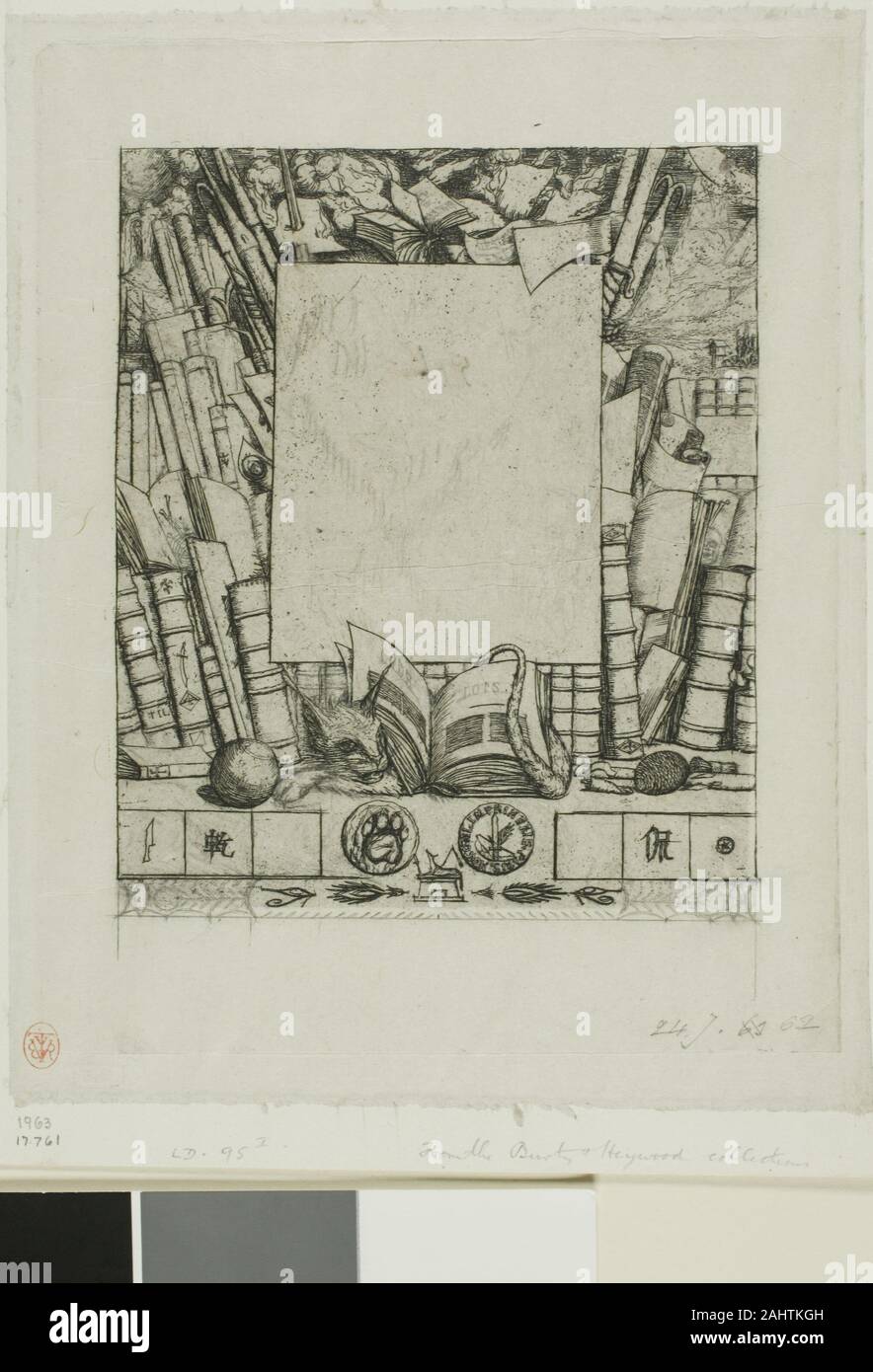 Etching and line engraving with graphite and scraping hi-res stock ...