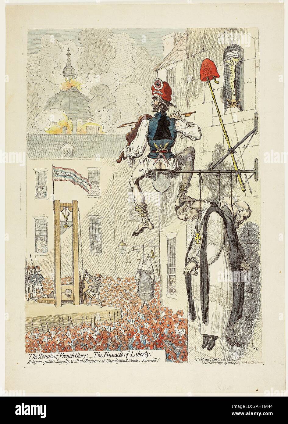 James Gillray. The Zenith of French Glory; The Pinnacle of Liberty ...