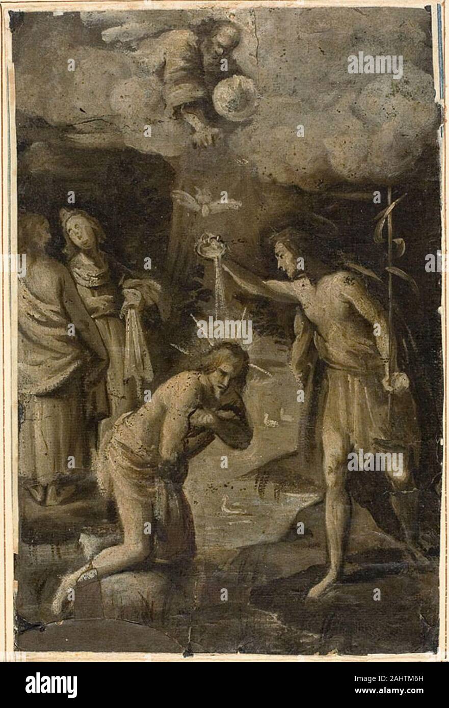Rutilio Manetti. Baptism of Christ. 1591–1639. Italy. Brush and oil ...