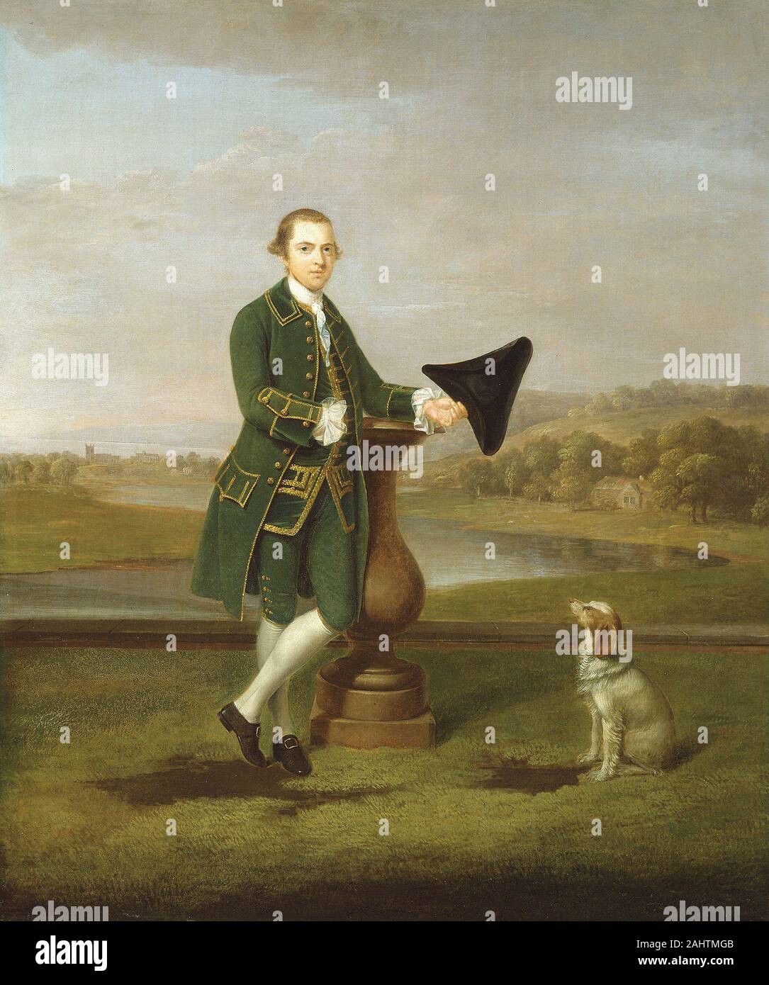 Arthur Devis. Portrait of a Man. 1763. England. Oil on canvas Stock ...