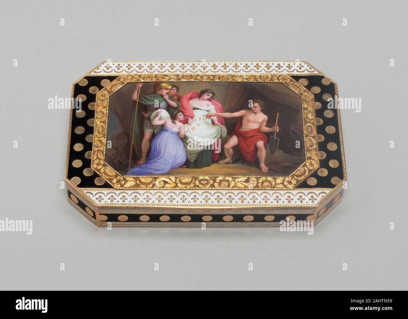 Snuff Box with a Mythological Scene. 1809–1819. Switzerland. Gold and ...