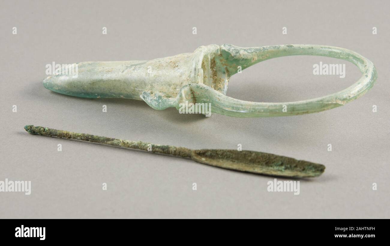 Ancient Roman. Cosmetic Container and Applicator. 301 AD–400 AD. Italy ...