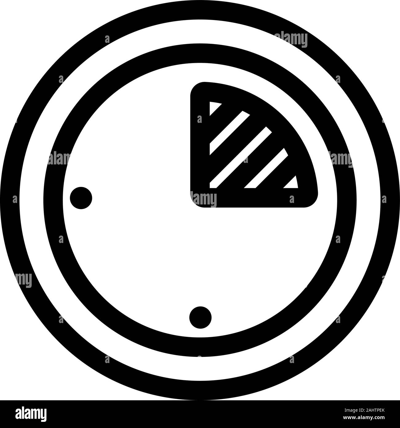 The timer icon is a vector. Isolated contour symbol illustration Stock ...