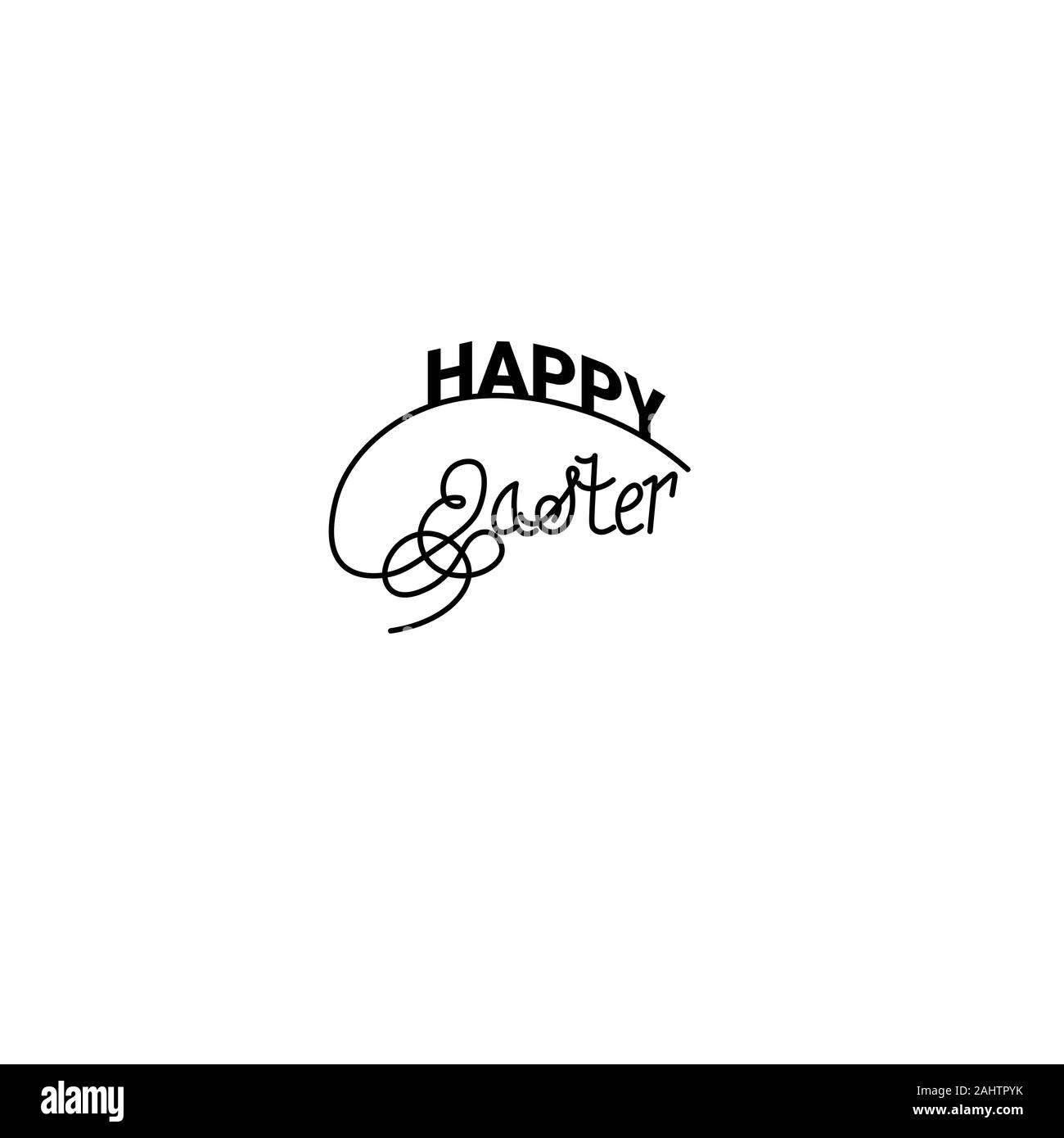 Hand written Easter phrases. Happy easter lettering modern calligraphy ...