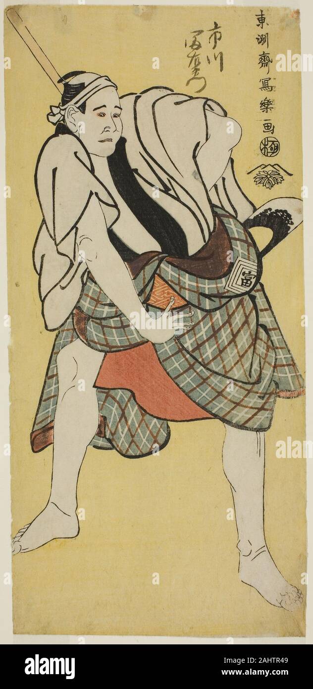 Tôshûsai Sharaku. The actor Ichikawa Tomiemon as Inokuma Monbei. 1794 ...