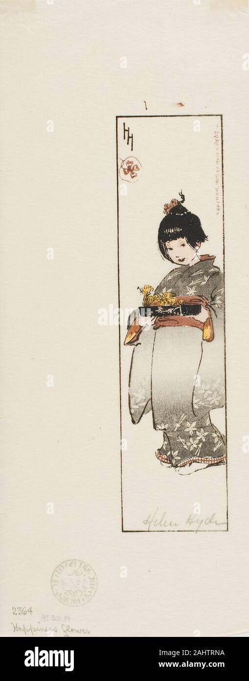 Helen Hyde. Happiness Flower. 1907. United States. Color woodcut on ...