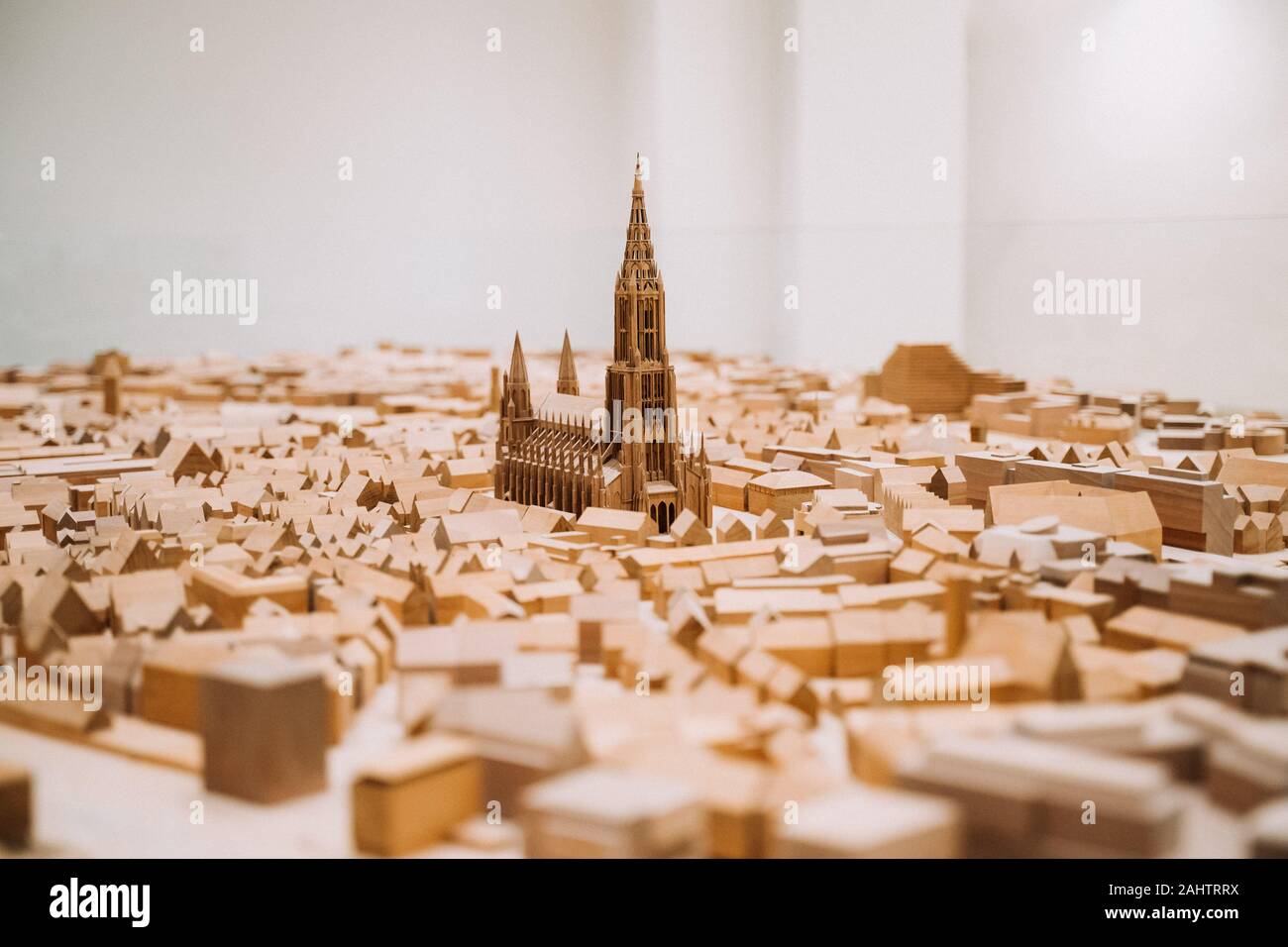 Scale model of Ulmer Muenster in Germany Stock Photo - Alamy