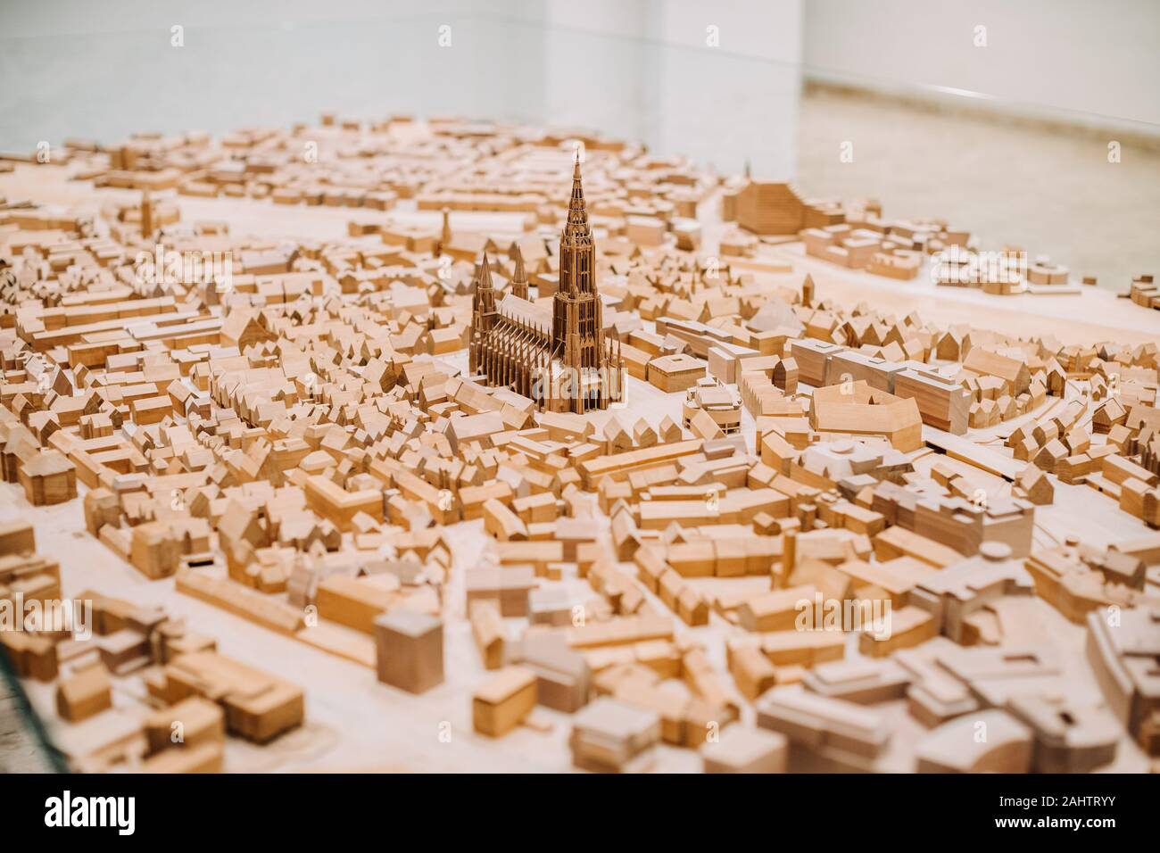 Scale model of Ulmer Muenster in Germany Stock Photo - Alamy