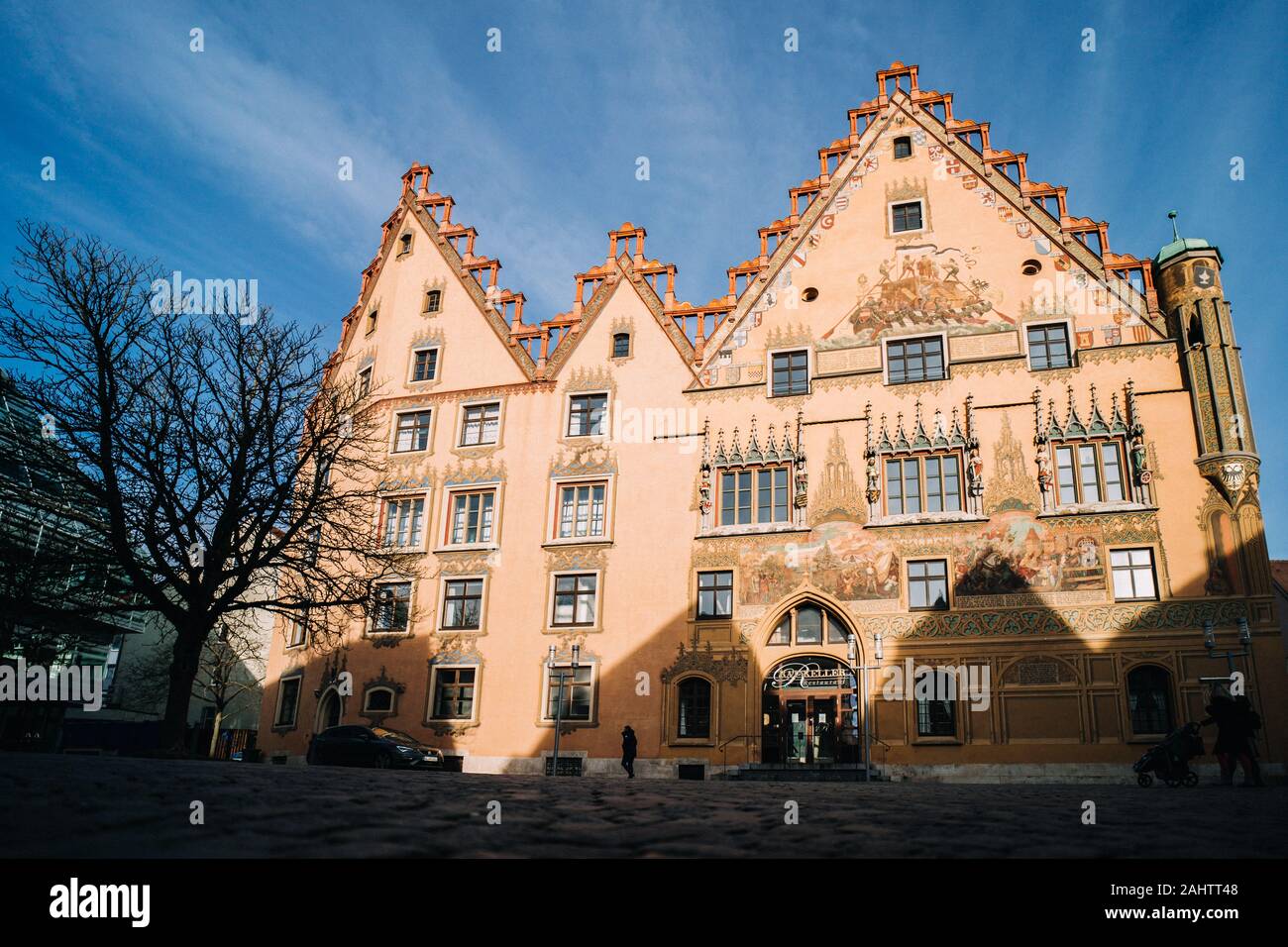 town hall of Ulm Germany with blue sky Stock Photo - Alamy