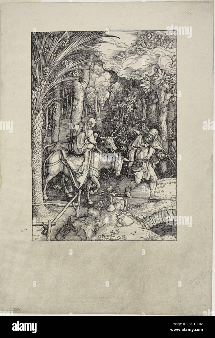 Albrecht Dürer. The Flight into Egypt, from the Life of the Virgin ...
