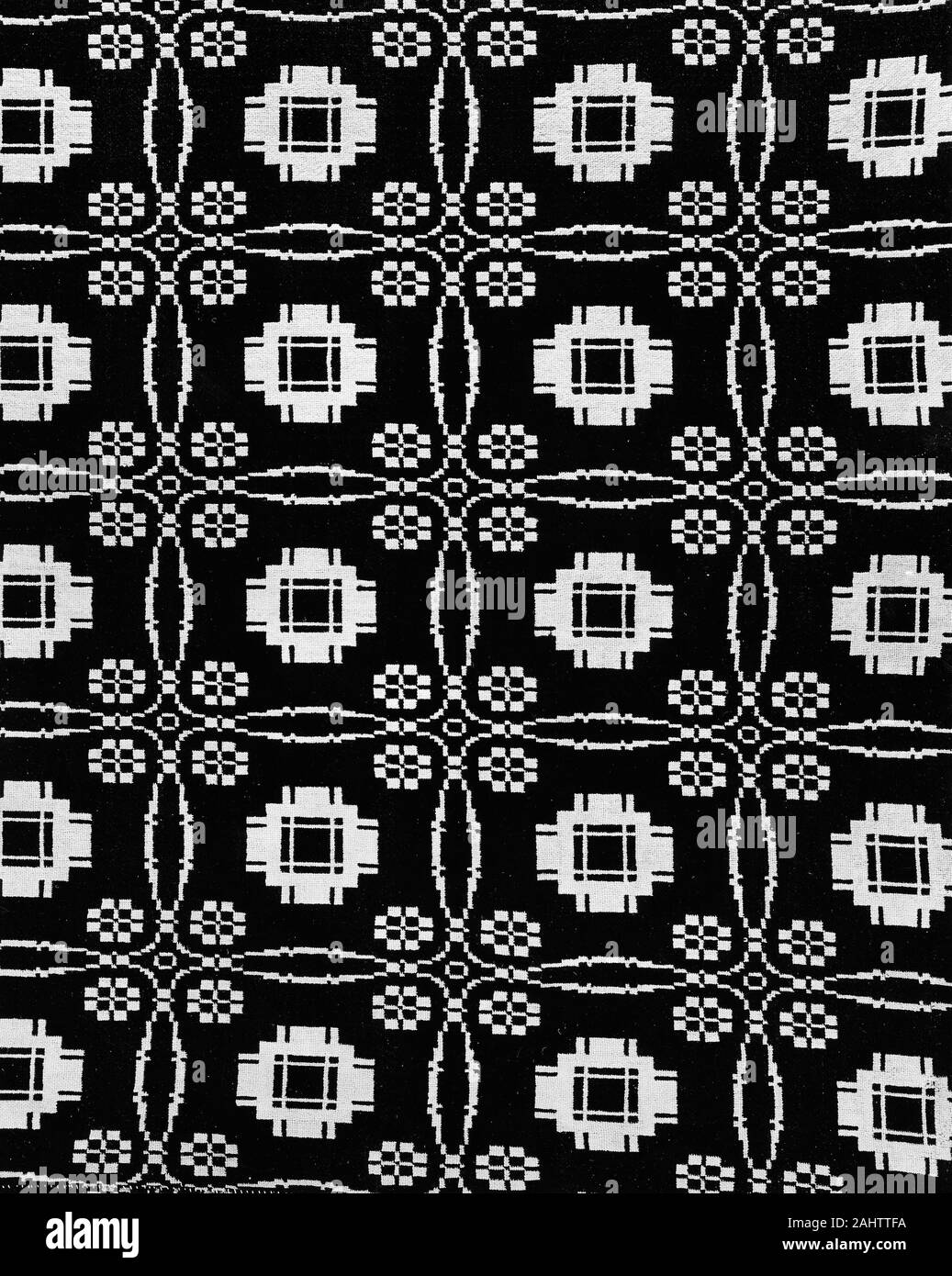 Cotton plain weave double cloth Black and White Stock Photos & Images ...