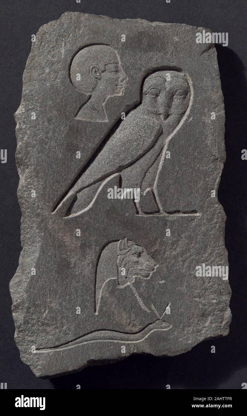 Ancient Egyptian. Relief Plaque Depicting Hieroglyphic Signs. 300 BC ...