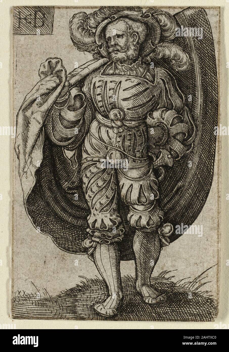 Jacob Binck. The Standard-Bearer. 1501–1600. Germany. Engraving in ...