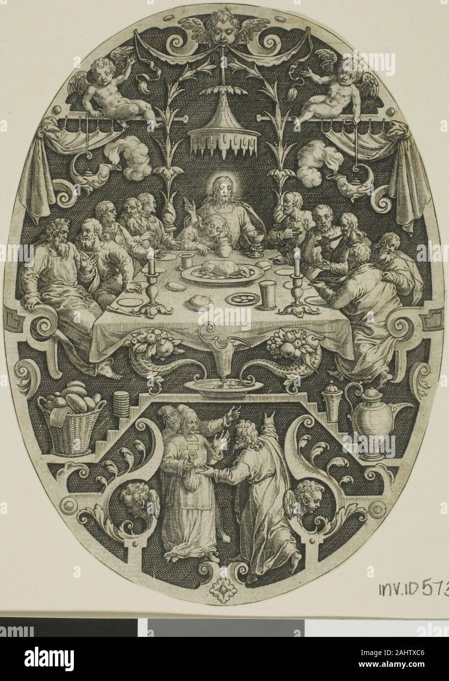 Jan Sadeler, the Elder. Last Supper, from Passion of Christ. 1570–1600 ...