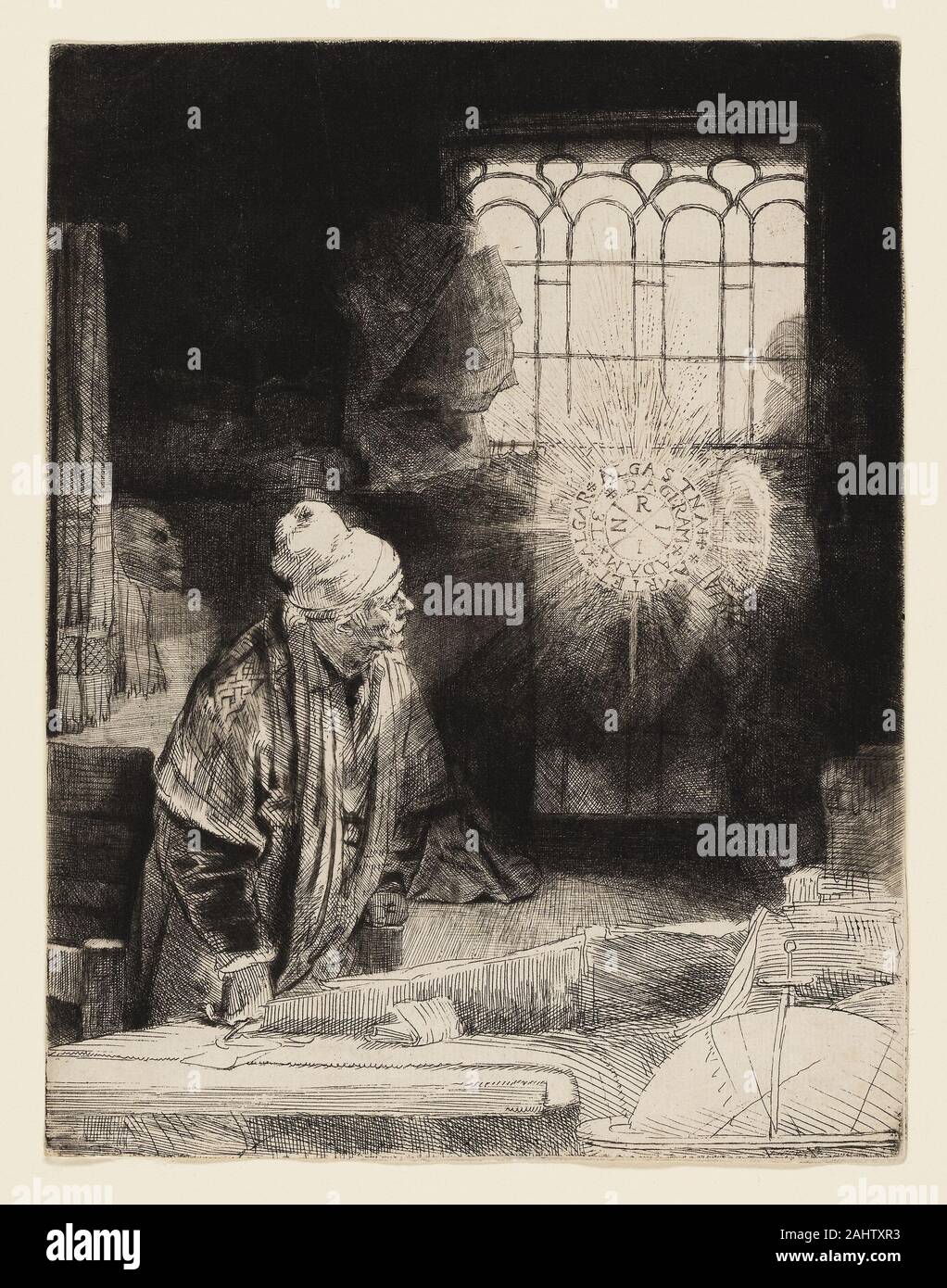 Rembrandt van Rijn. A Scholar in His Study (Faust). 1647–1657. Holland ...