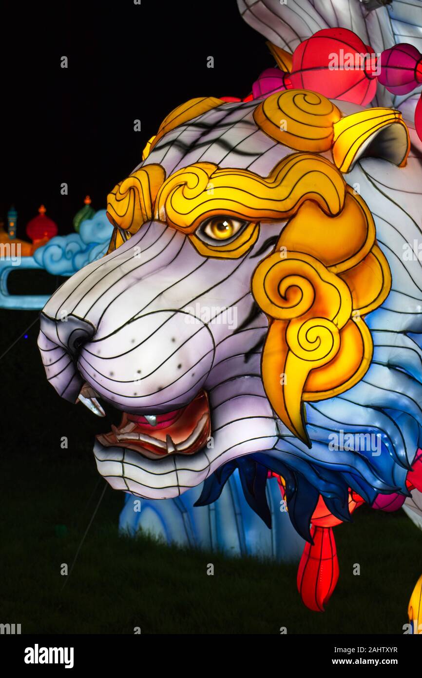 Longleat Safari Park, London, Warminster, December 7th 2019: Chinese ...