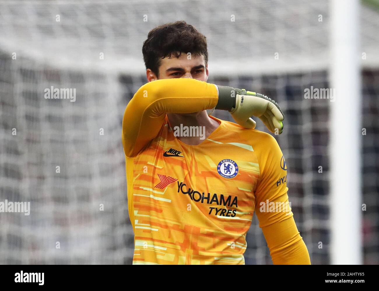Chelsea goalkeeper Kepa Arrizabalaga during the Premier League match at ...
