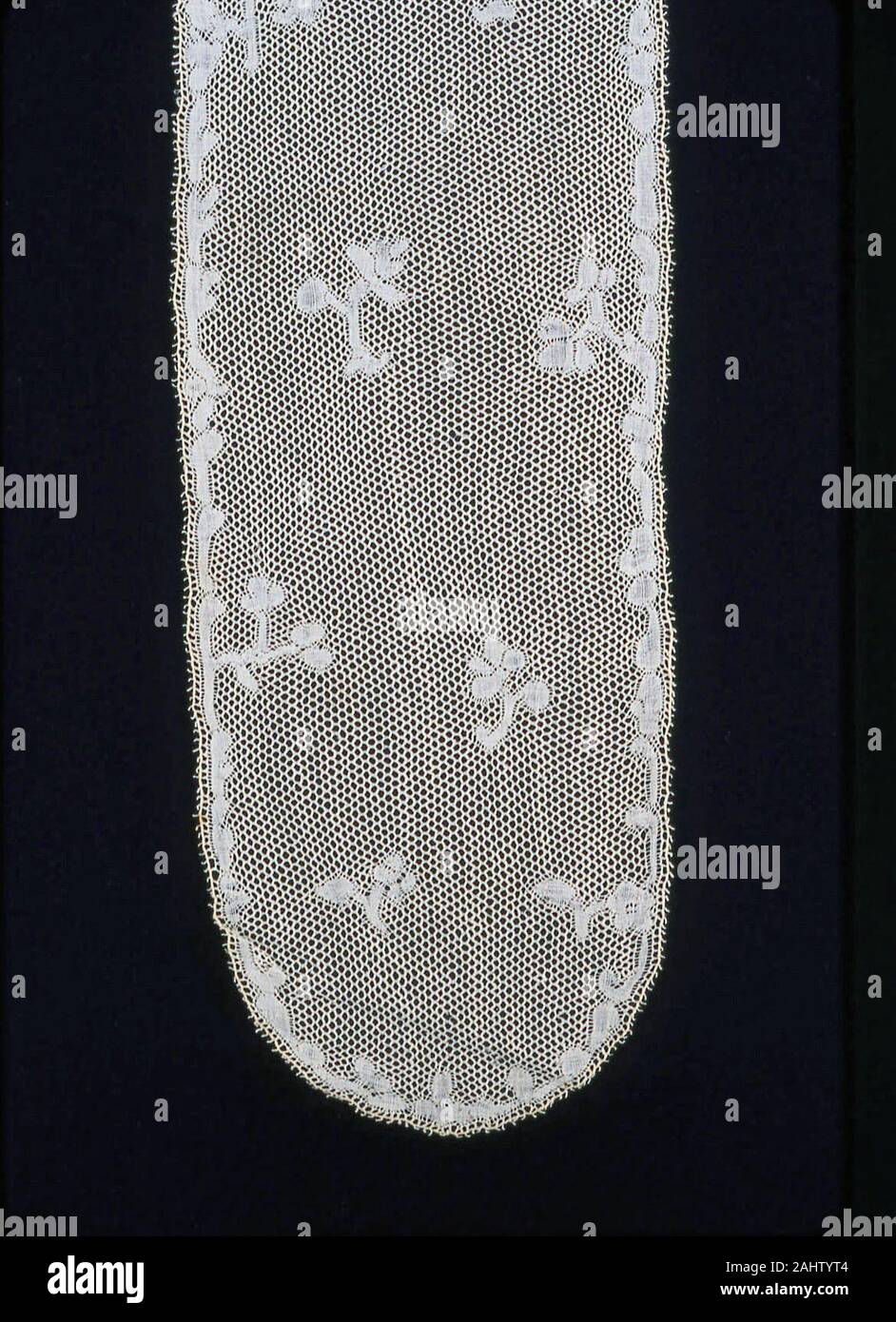 Pair of Lappets. 1780–1799. France. Linen, bobbin straight lace of a ...