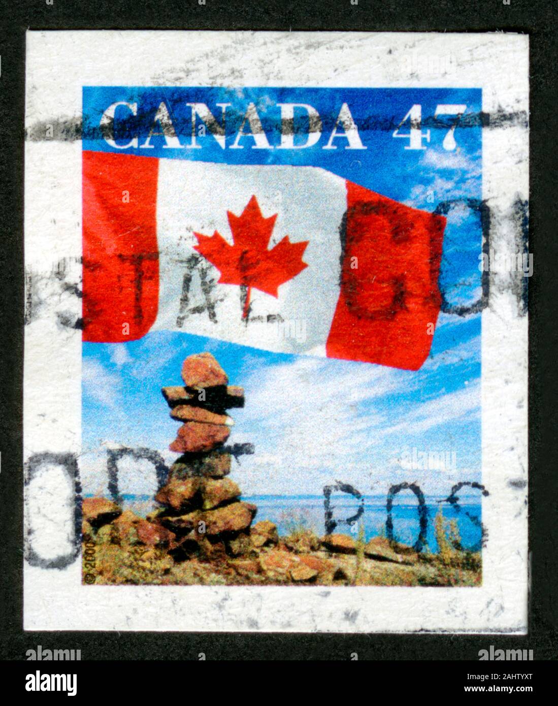 Maple leaf postage stamp canada hi-res stock photography and images - Alamy