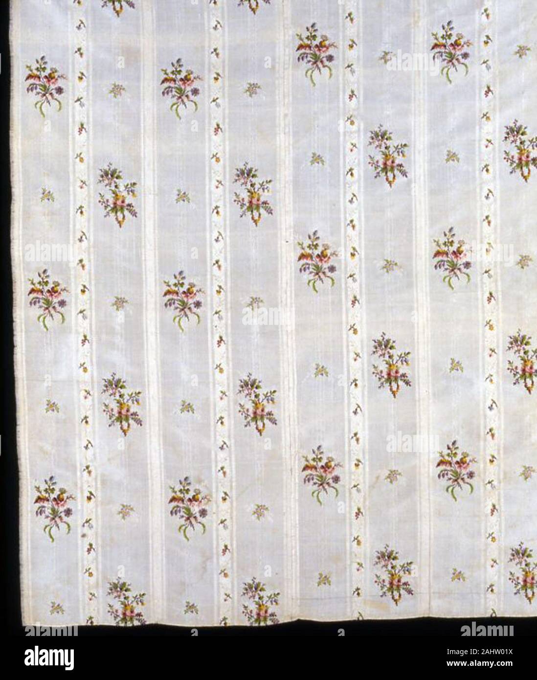 Two Panels from a Skirt. 1765–1786. England. Silk, plain weave with ...