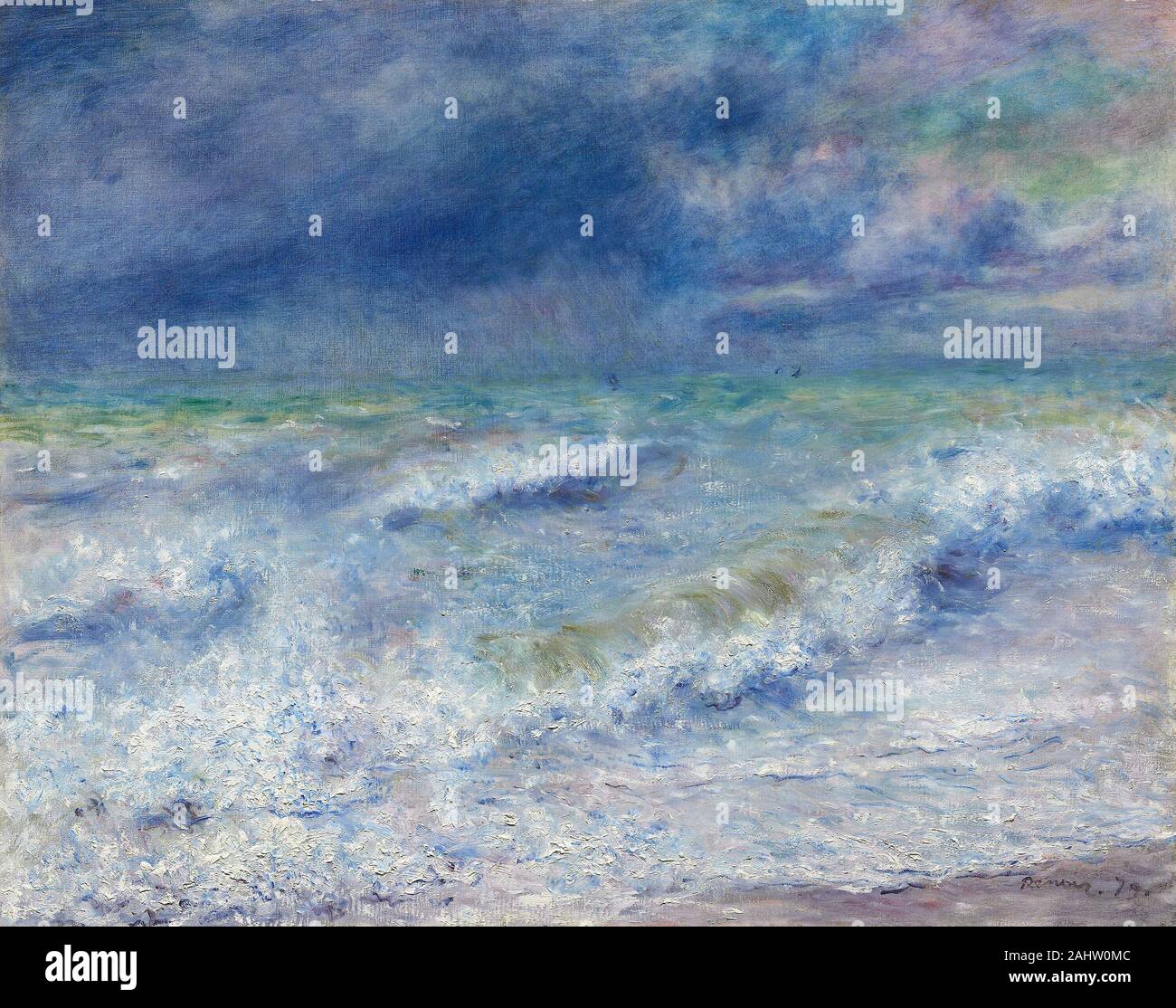 Pierre-Auguste Renoir. Seascape. 1879. France. Oil on canvas Stock ...