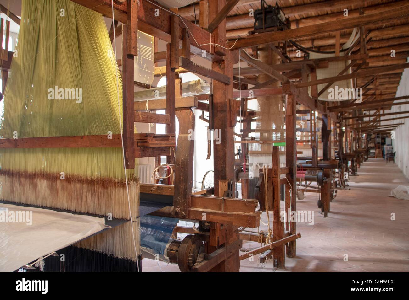 Old silk looms hi-res stock photography and images - Alamy