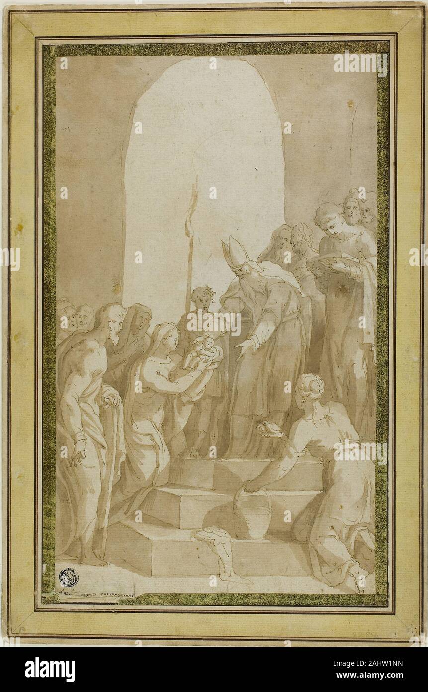 Giuseppe Porta, called Giuseppe Salviati. Study for the Presentation of ...