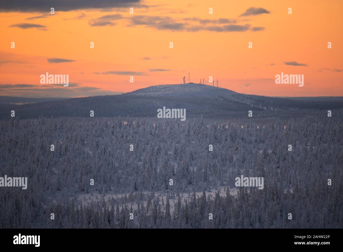 Fell Olostunturi in Muonio, Lapland, Finland Stock Photo - Alamy