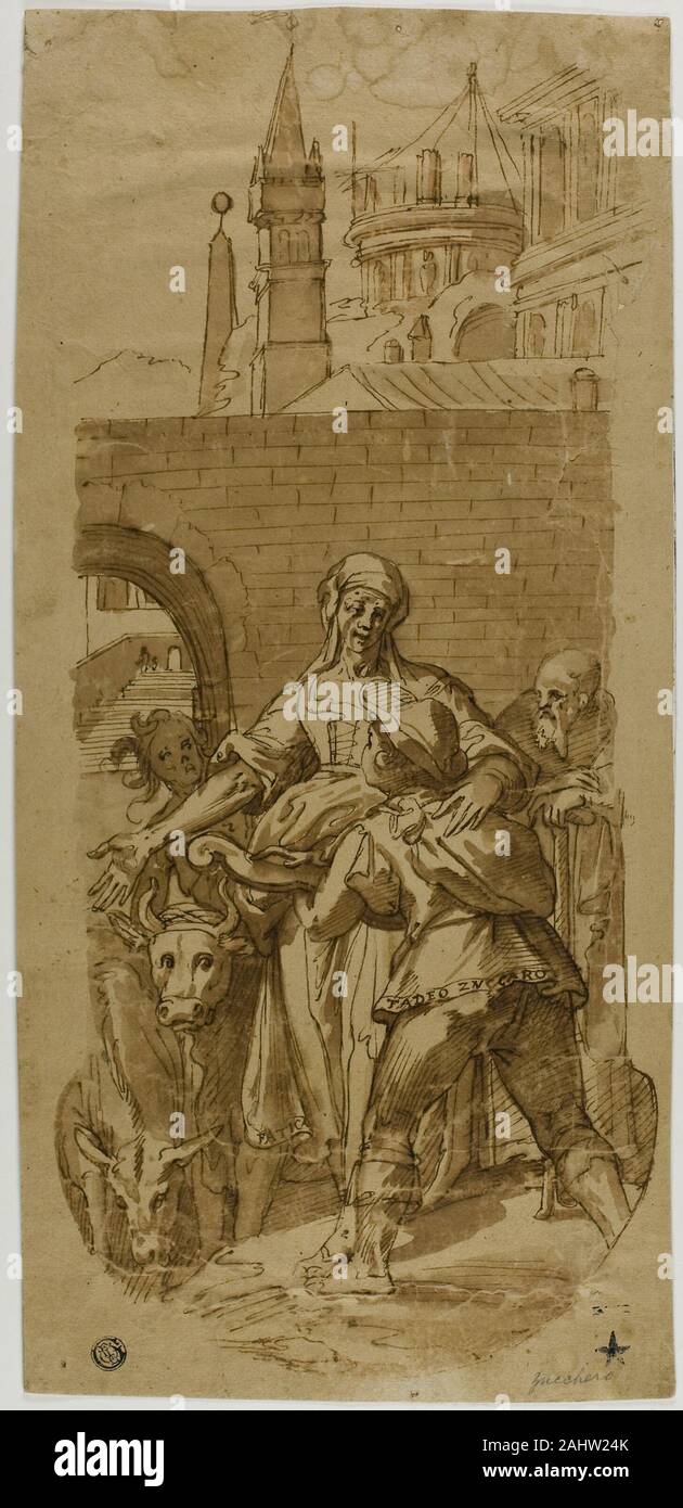 Federico Zuccaro. Taddeo Zuccaro at the Entrance to Rome, Greeted by ...