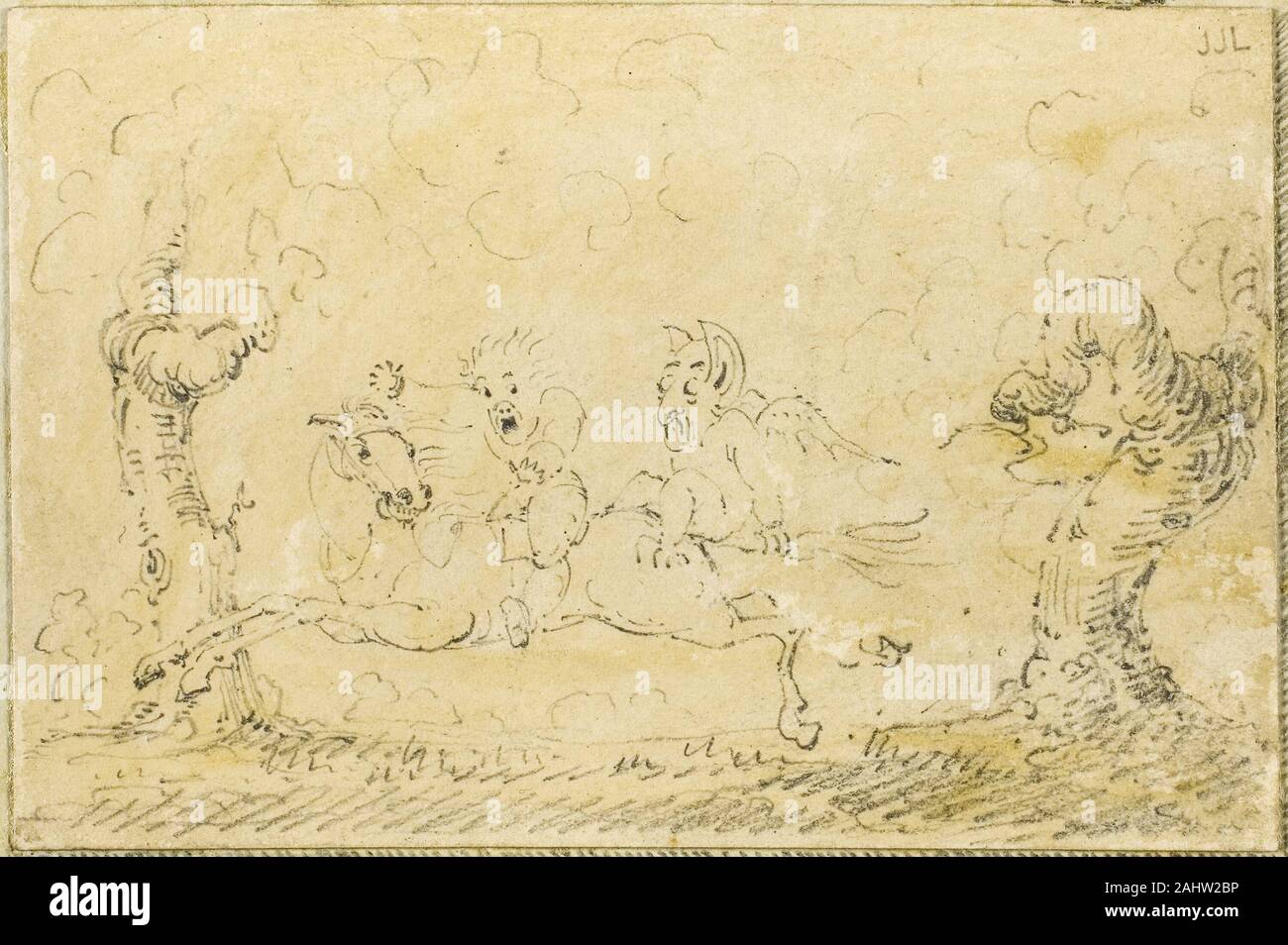 George Cruikshank. Comic Scene I. 1812–1878. England. Pen and ink on ...