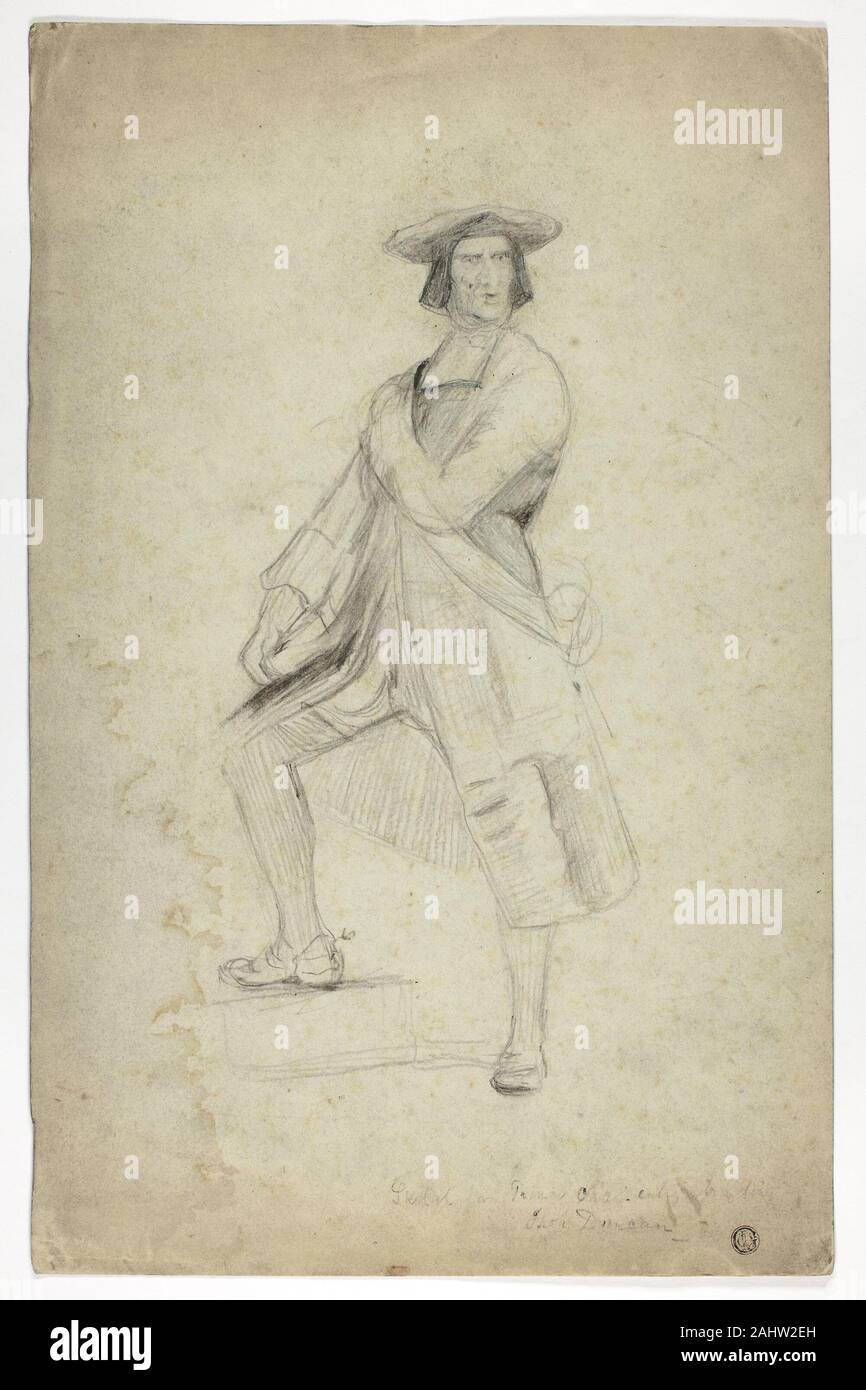 Thomas Duncan. Study for Standing Man Wearing Sash and Striking ...