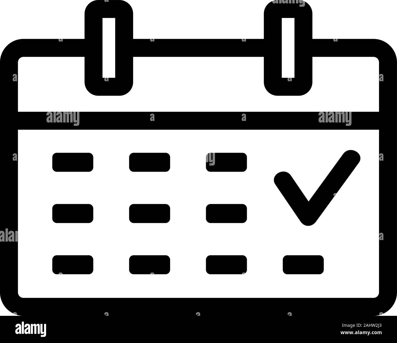 reminder icon vector. Isolated contour symbol illustration Stock Vector ...