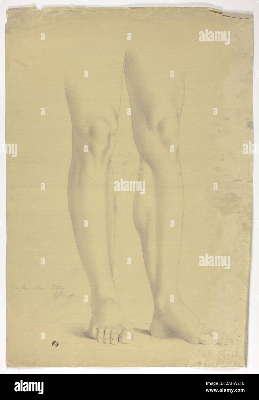 John Downman. Legs after Antique Statue of Standing Figure. 1775 ...