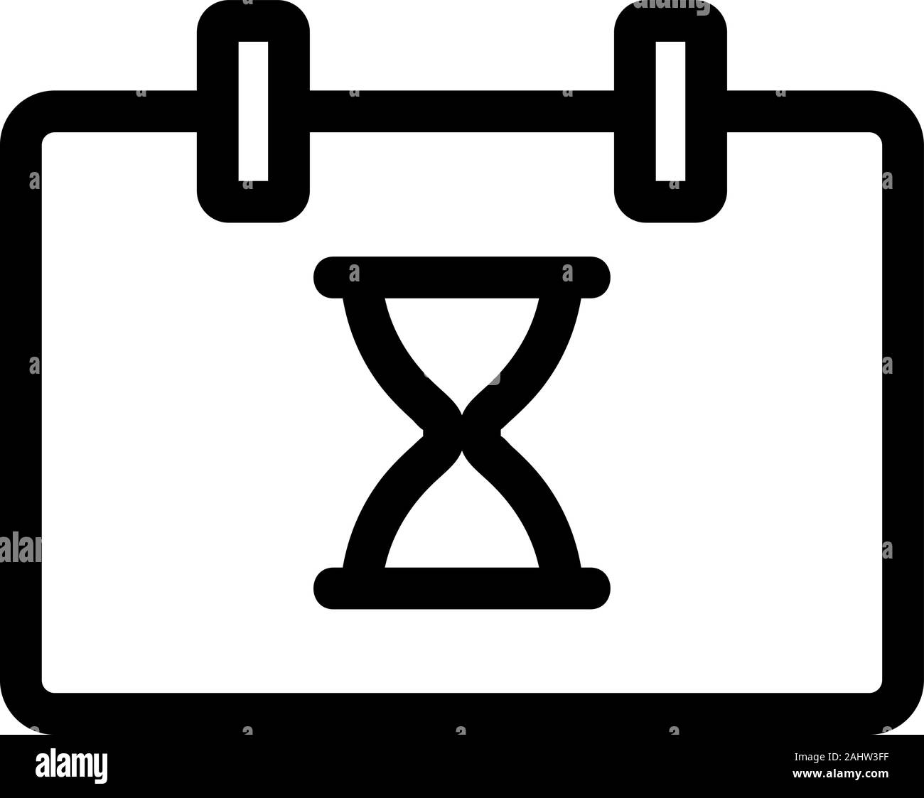 reminder icon vector. Isolated contour symbol illustration Stock Vector ...