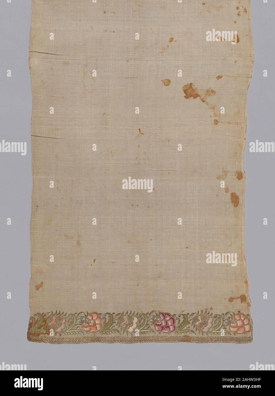 Anonymous. Towel. 1801–1900. Turkey. embroidered Stock Photo - Alamy