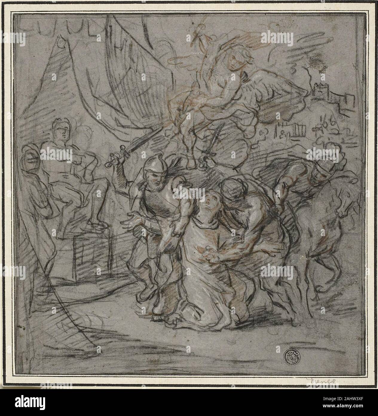 Antoine Coypel. Martyrdom of a Saint. 1681–1722. France. Red and black ...