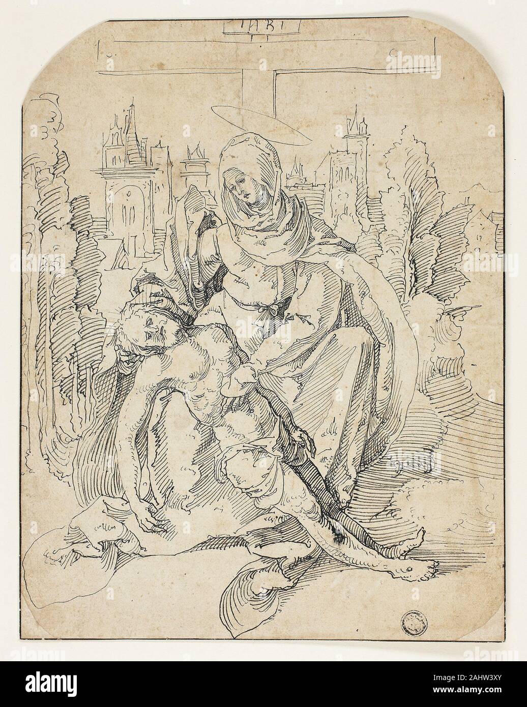 Albrecht Dürer. Pieta. 1500–1699. Germany. Pen and black ink, on cream ...