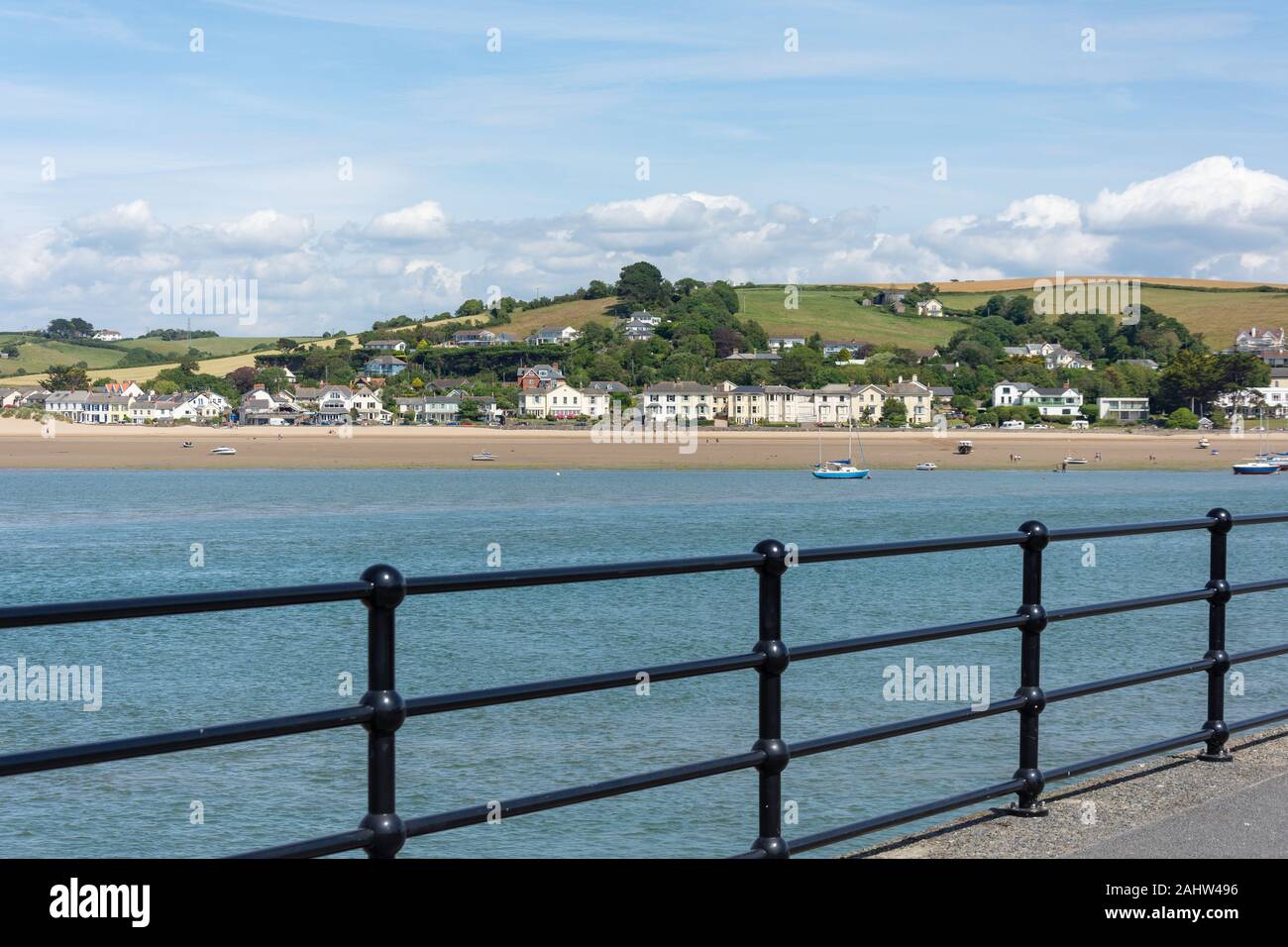 View across River Torridge to Instow Beach, Appledore, Devon, England ...