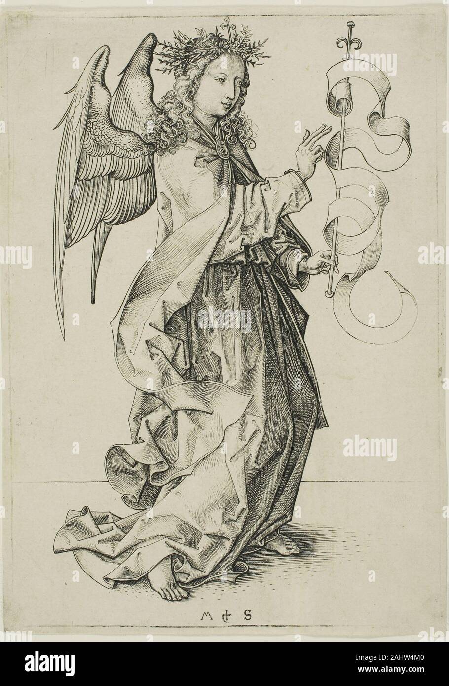 Martin Schongauer. The Angel of the Annunciation. 1470–1475. Germany ...