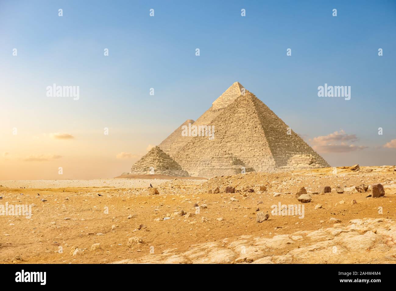 Ancient pyramids in Cairo Stock Photo - Alamy