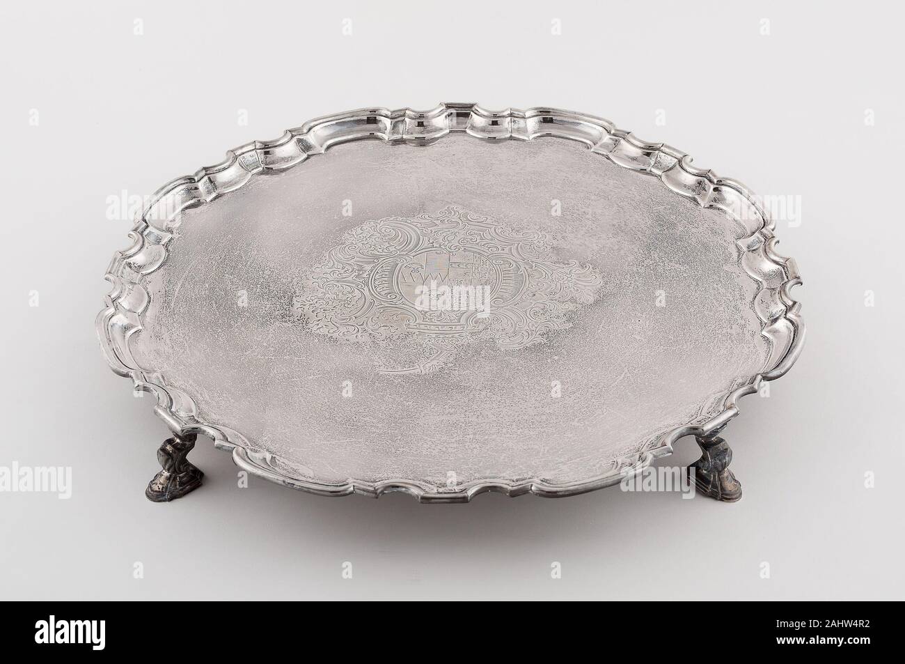 John Tuite. Tray. 1731–1732. London. Silver Stock Photo - Alamy