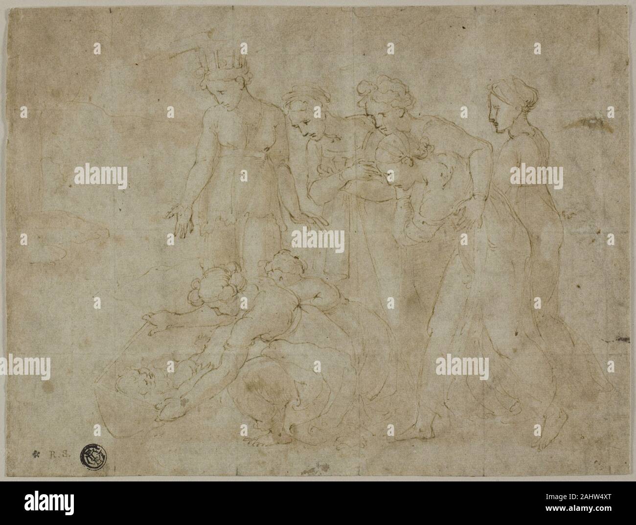 Giovanni Francesco Penni. Finding of Moses. 1500–1550. Italy. Pen and ...