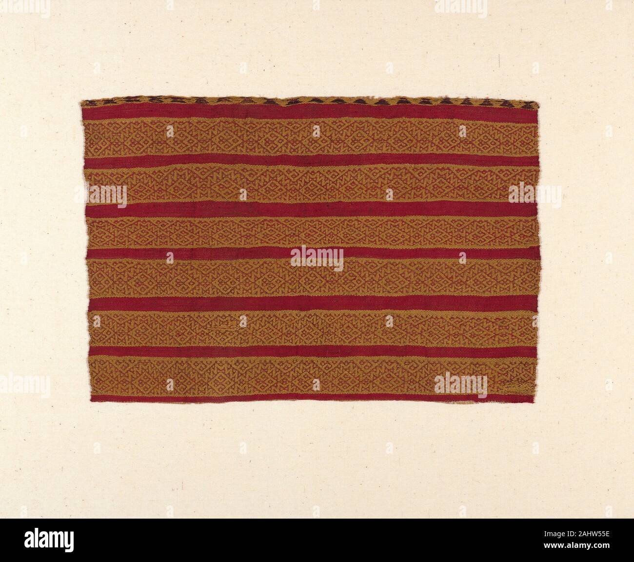 Inca. Fragment. 1000–1476. Peru. Cotton and wool (camelid), bands of ...